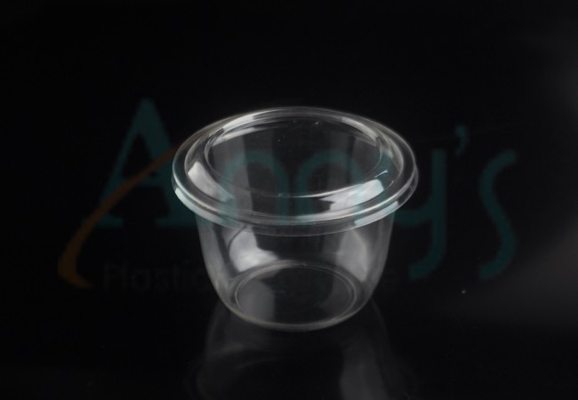 10oz fluted disposable PET plastic parfait cup, 350ml fluted PET ...
