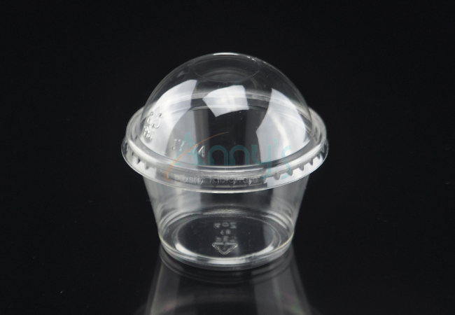 10oz fluted disposable PET plastic parfait cup, 350ml fluted PET ...
